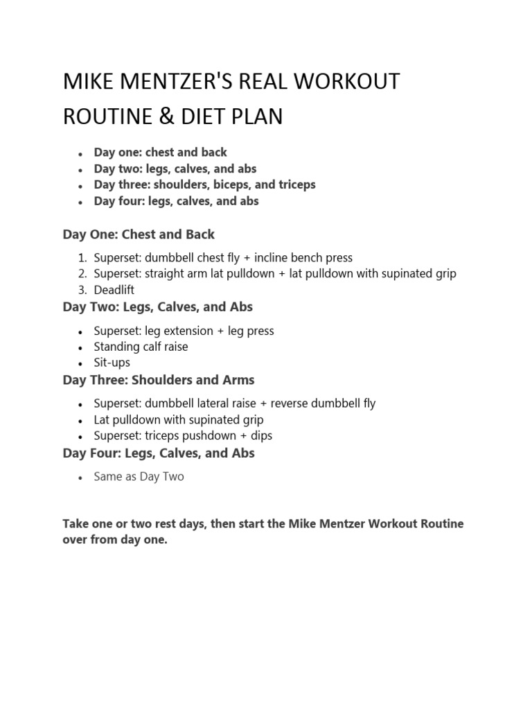 LEGENDS WORKOUT ROUTINE | PDF