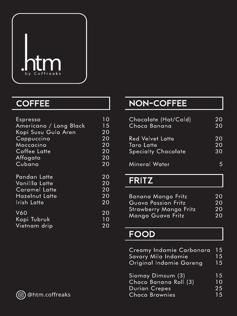 Htm Kemayoran Menu | PDF
