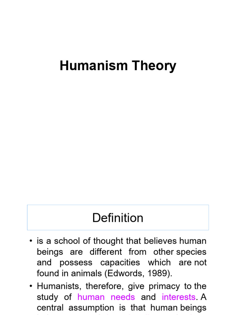Teori Humanisme 6 | PDF