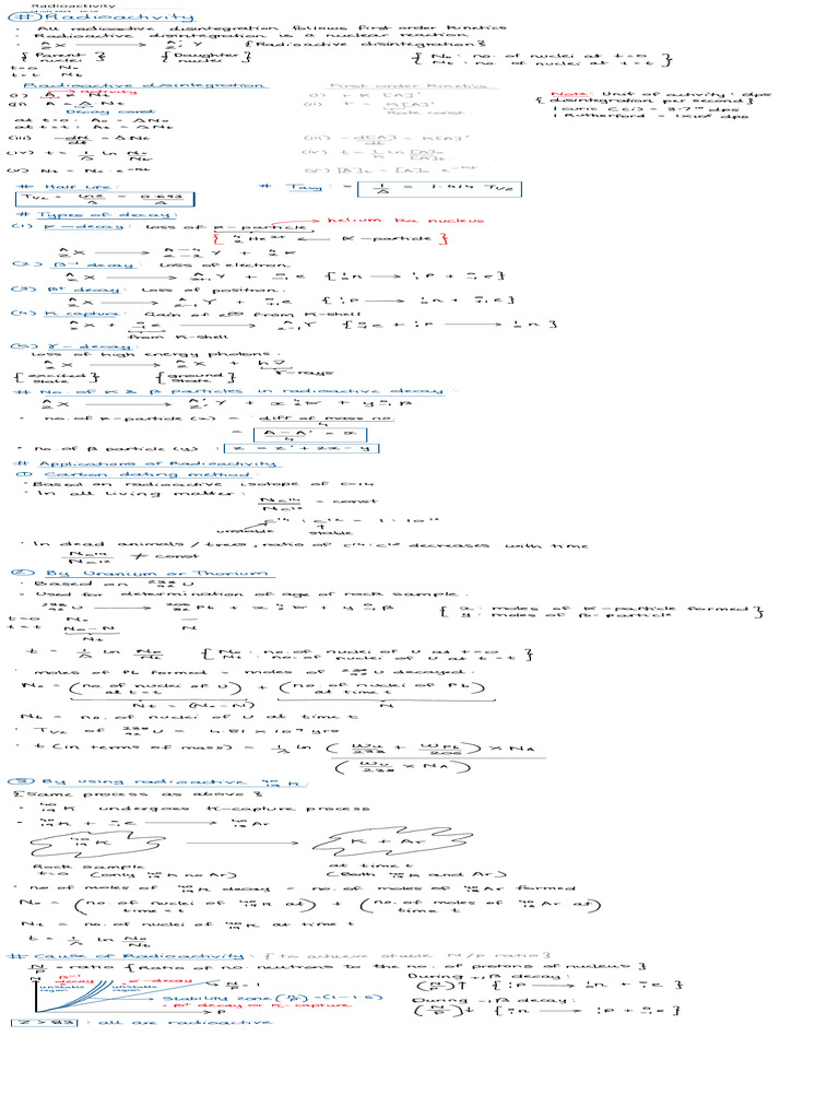 Radioactivity Short Notes | PDF