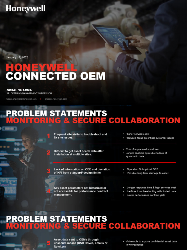 Honeywell - Connected OEM Customer Presentation | Download Free PDF ...