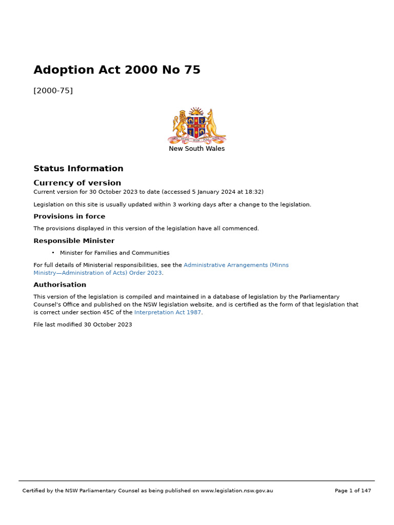 Act 2000 075 | PDF