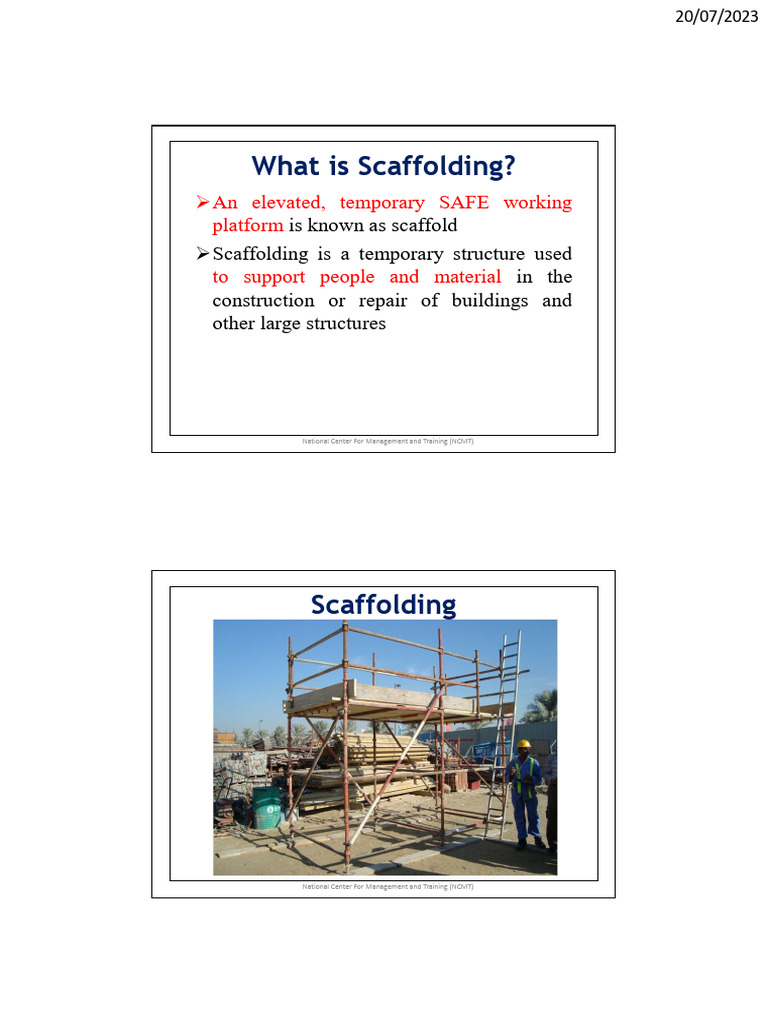 Scaffolding | PDF