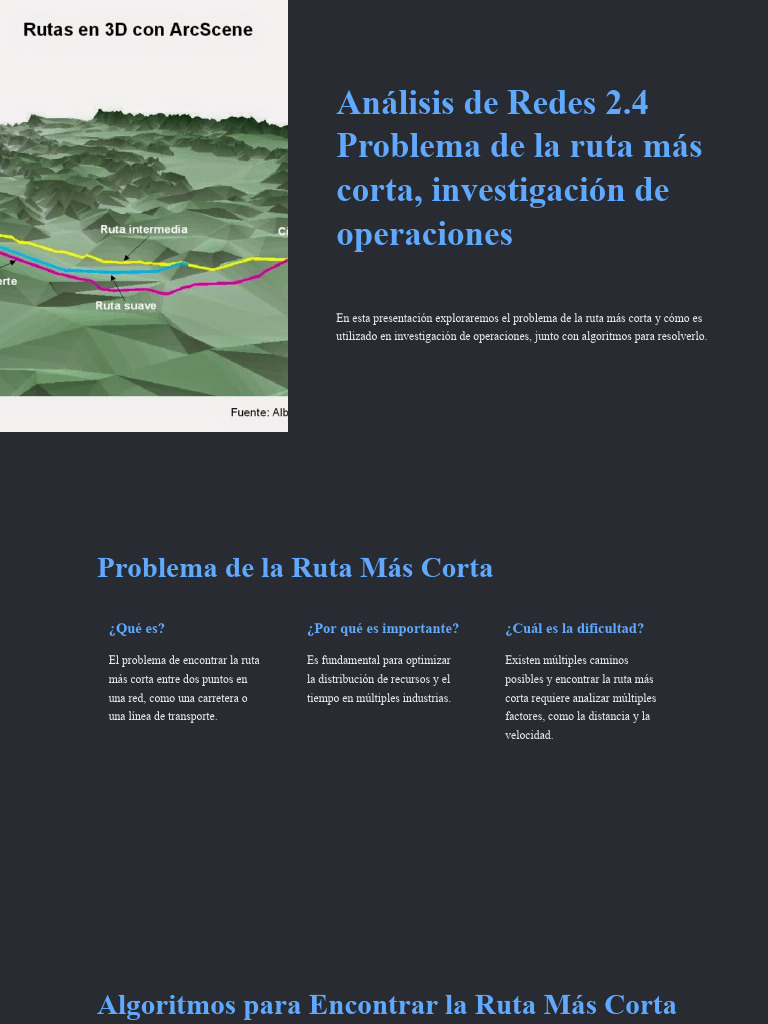 2.4 Problema de La Ruta Más Corta. | PDF | La investigación de ...