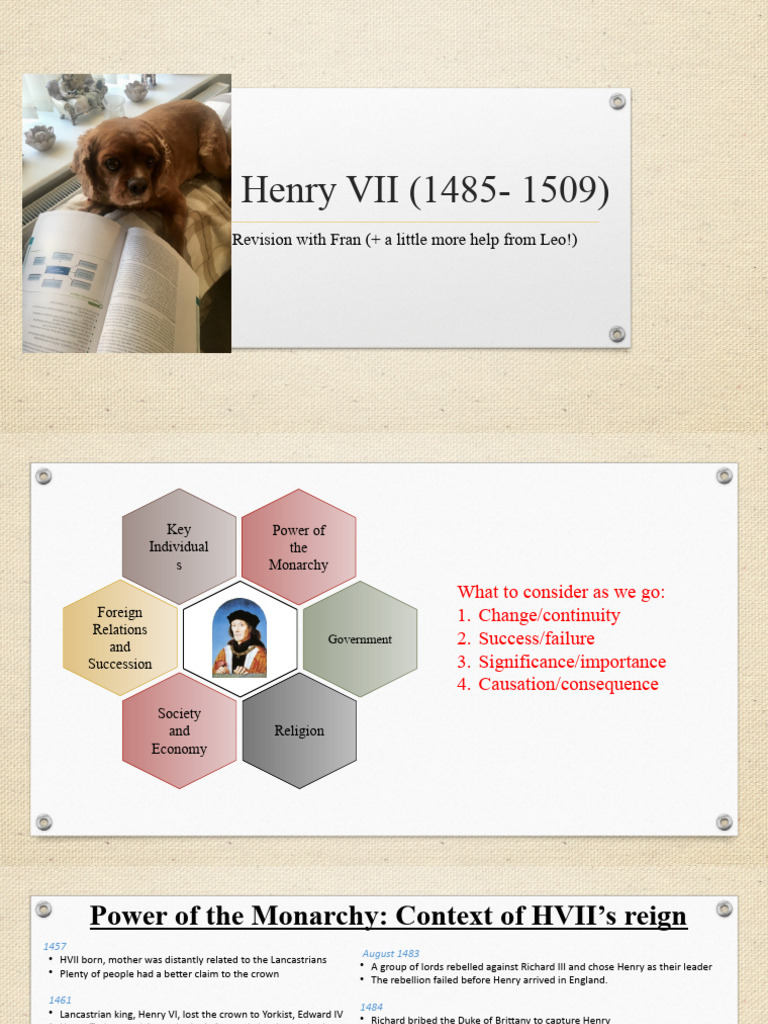 Henry VII: Control and Consolidation | PDF