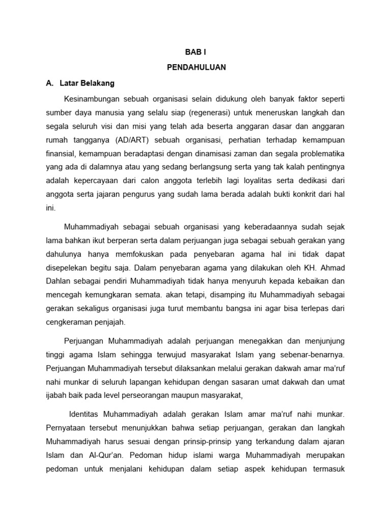 Khittah Perjuangan Muhammadiyah | PDF