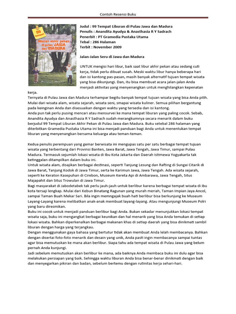 Contoh Resensi Buku | PDF