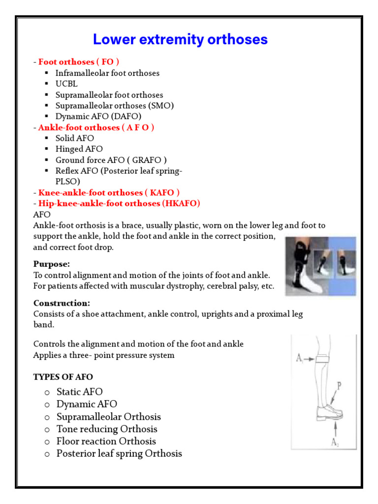 Lower Limb Orthosis | PDF | Wellness