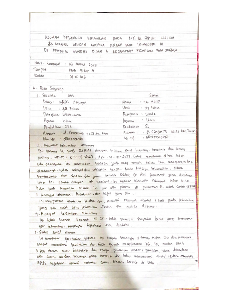 Soap Kehamilan Kasus 1-Annisa-Safir | PDF