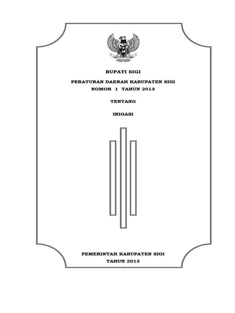 Perda Nomor 1 Tahun 2013 | PDF
