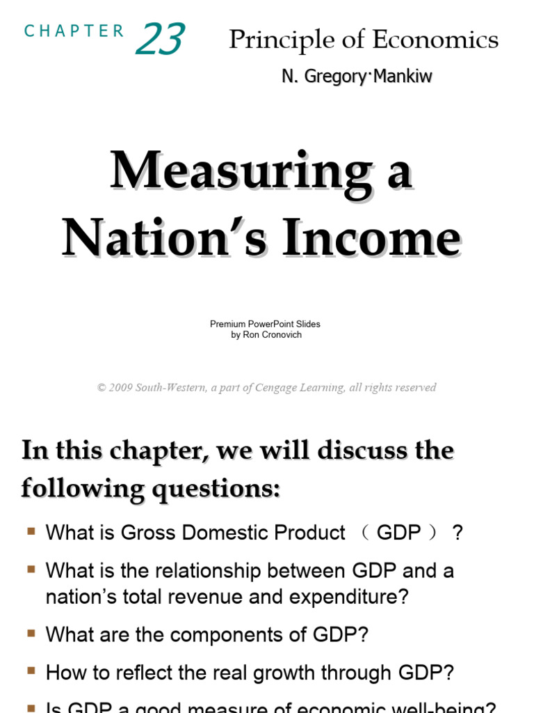 Princ ch23 Presentation | PDF | Gross Domestic Product | Consumption (Economics)