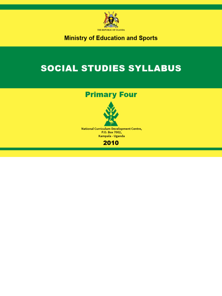 P4 Social Studies Syllabus Book | PDF