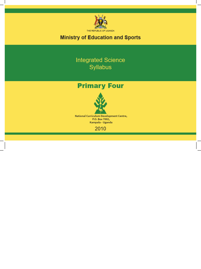 P4 Integrated Science Syllabus | PDF