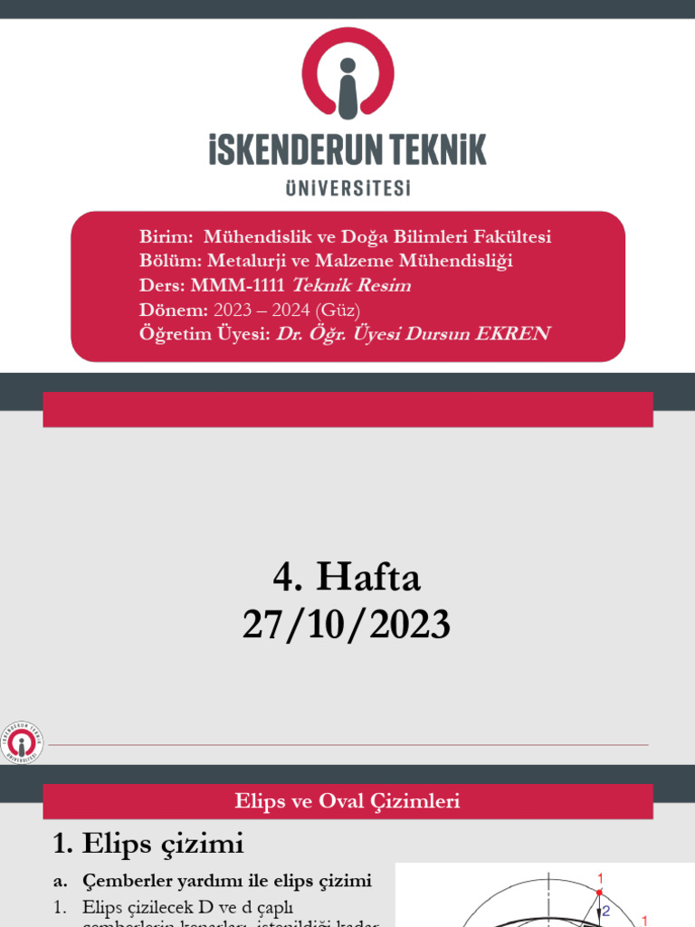 Teknik Resim 4. Hafta | PDF