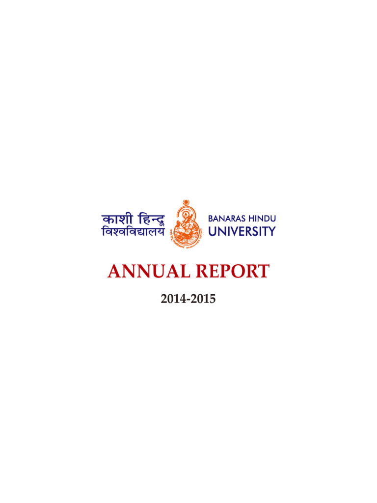 BHU Annual Report2014-15 | PDF