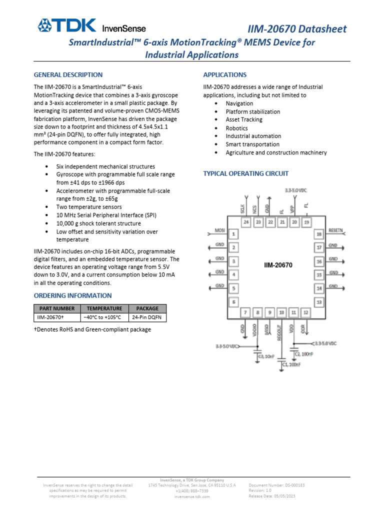 Ds 000183 - Iim 20670 Datasheet | PDF