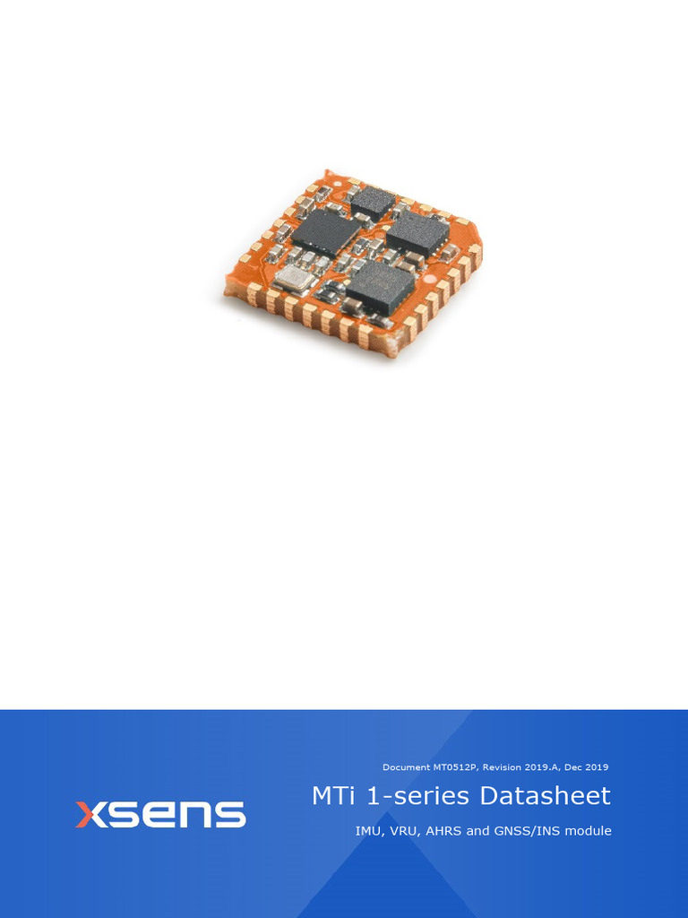 MTi 1 Series Datasheet-3193485 | PDF | Inertial Navigation System | Printed Circuit Board