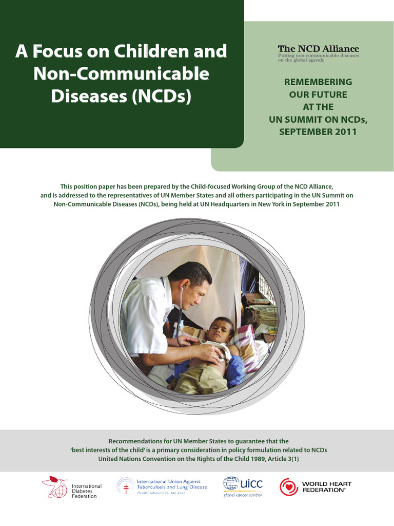 A Focus On Children & NCDs FINAL 2 | PDF | Non Communicable Disease ...