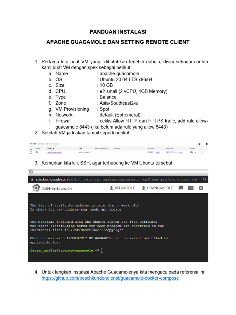 Instalasi Apache Guacamole di Ubuntu | PDF | Komputer