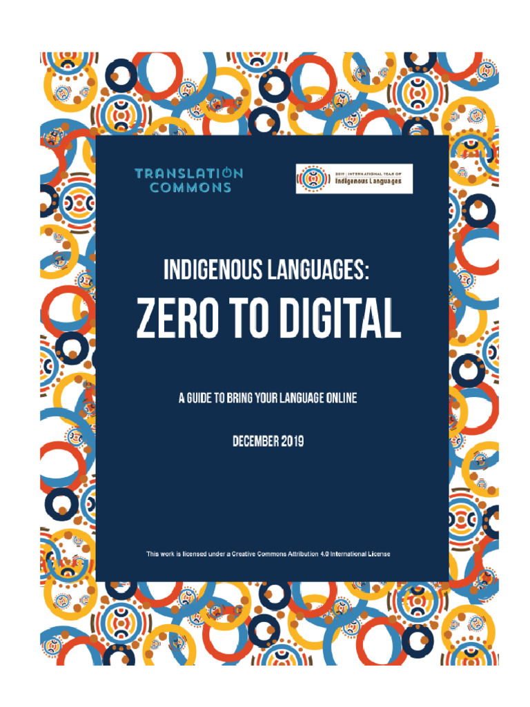 Indigenous Languages Zero To Digital | PDF