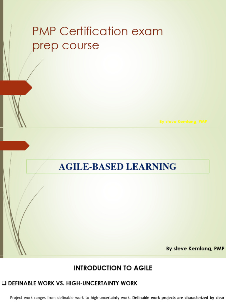 PMP Agile Course | PDF
