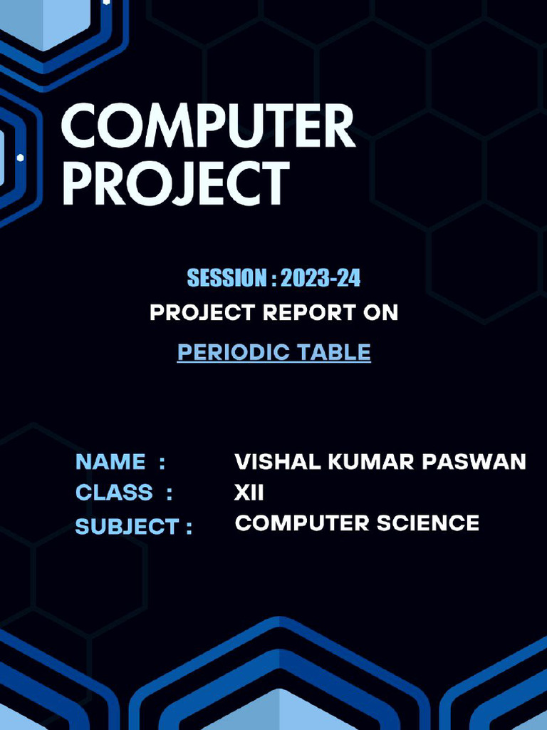 Periodic Table (By Vishal Kumar Paswan) | PDF