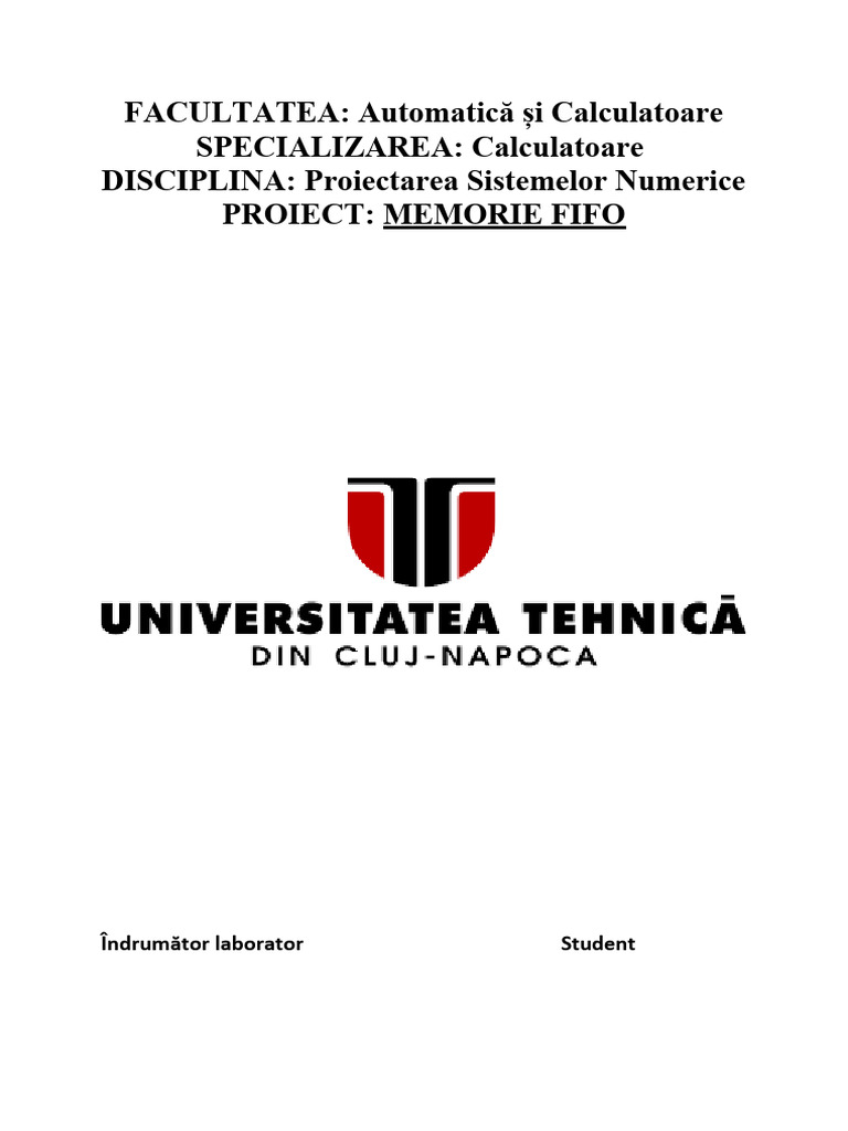 Documentatie FIFO VHDL | PDF