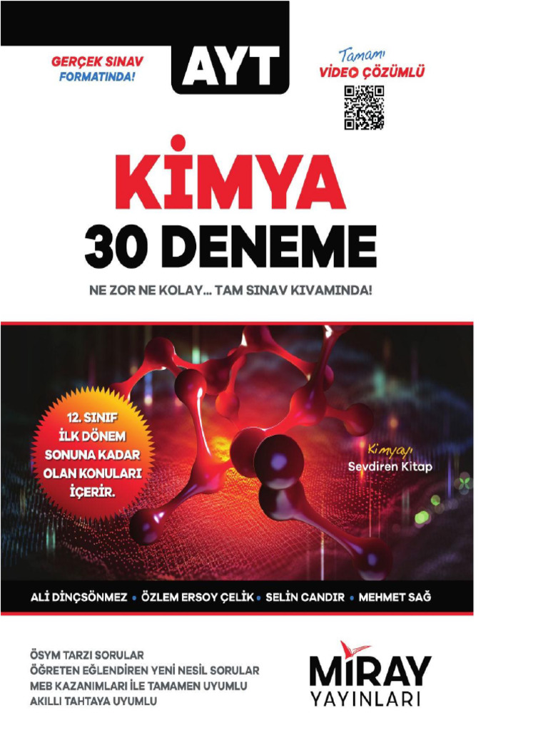 Miray 2023 AYT Kimya Güncel Deneme | PDF