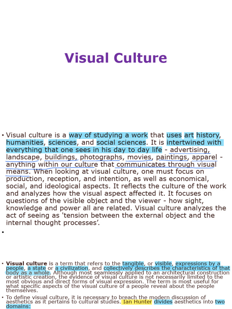 Visual Culture | Download Free PDF | Aesthetics | Human Communication
