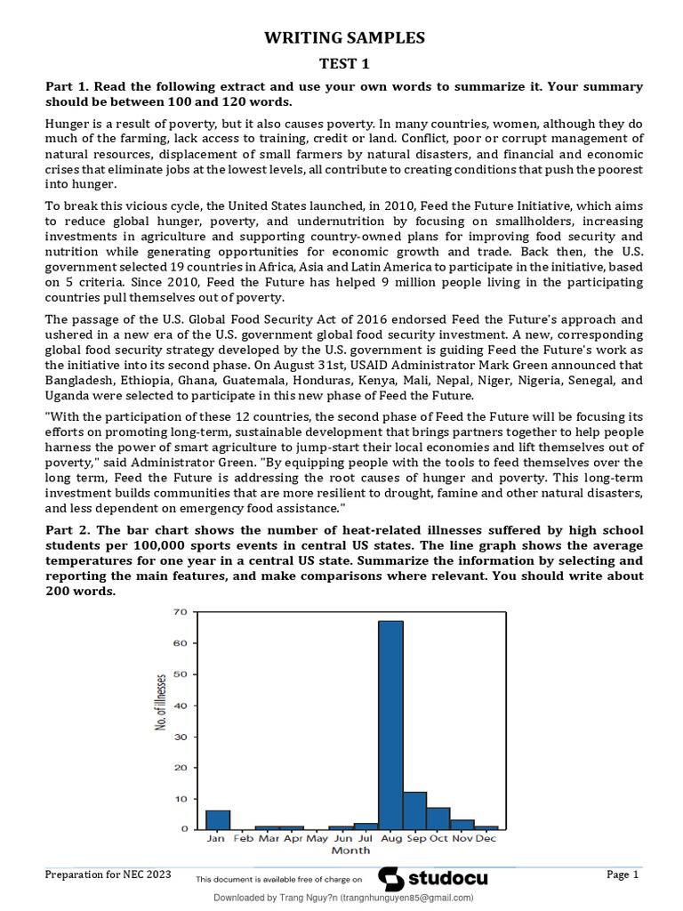NEC 2023 Writing and Speaking Samples | PDF | Social Science