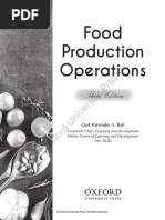 Food Production Notes | PDF | Chef | Foods