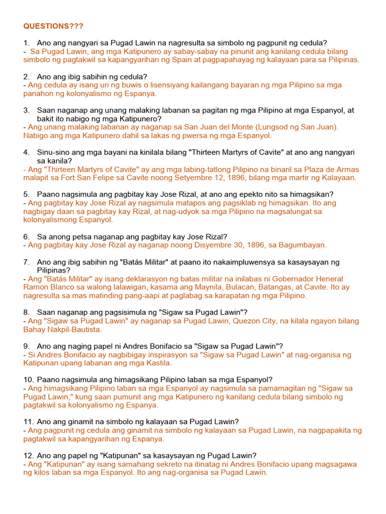 AP QUESTIONS - Docx Grade 6 | PDF | History