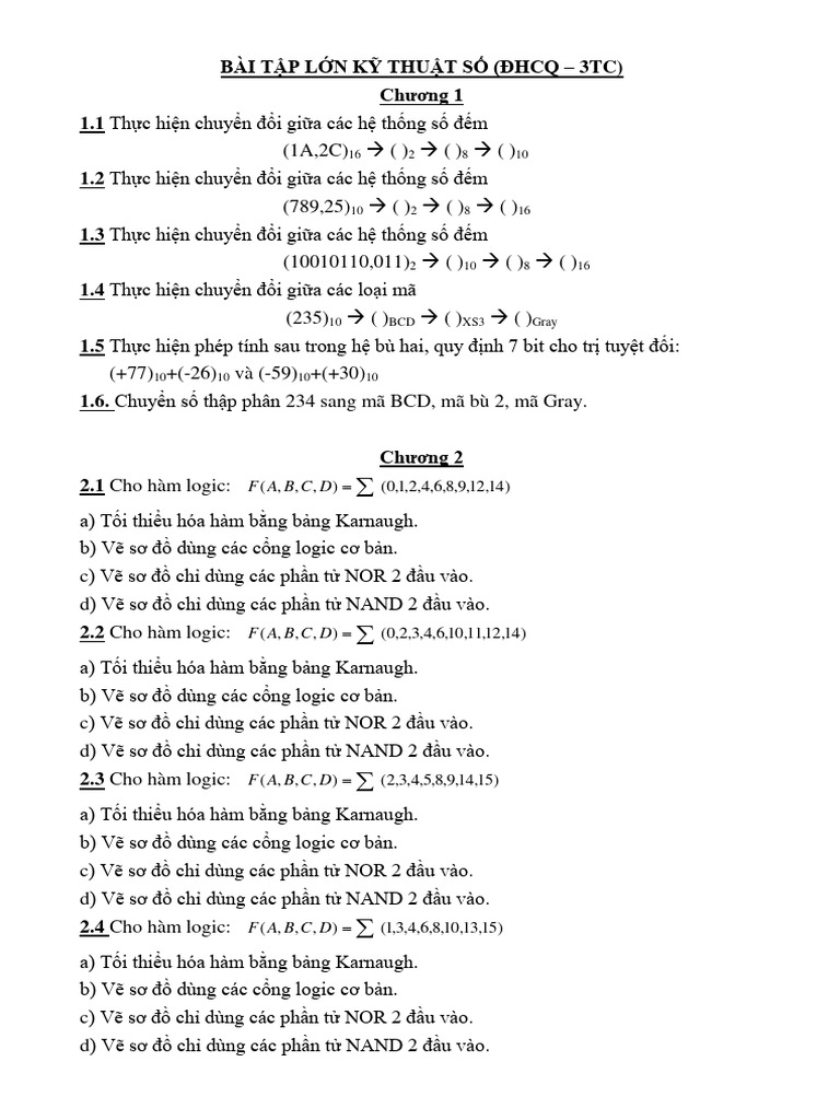 BT Chuong KTS - 2023 | PDF