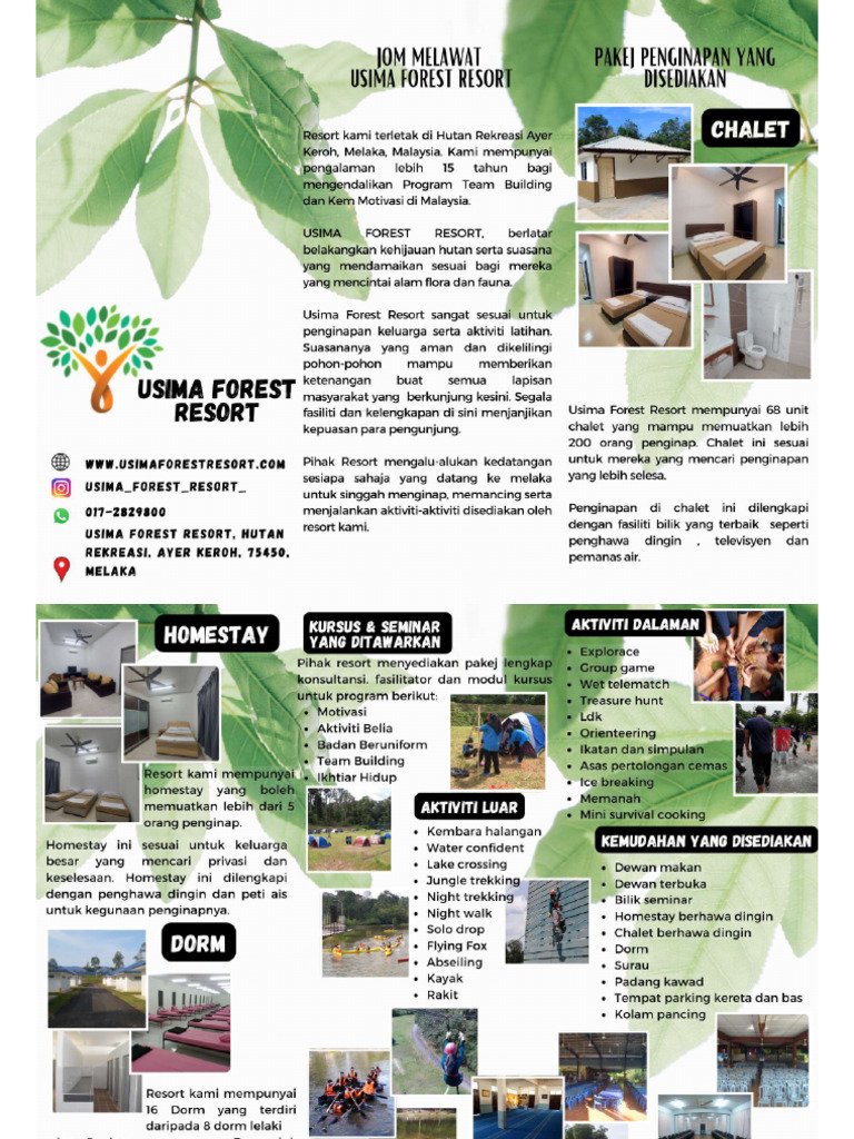 Usima Forest Resort Flyer | PDF