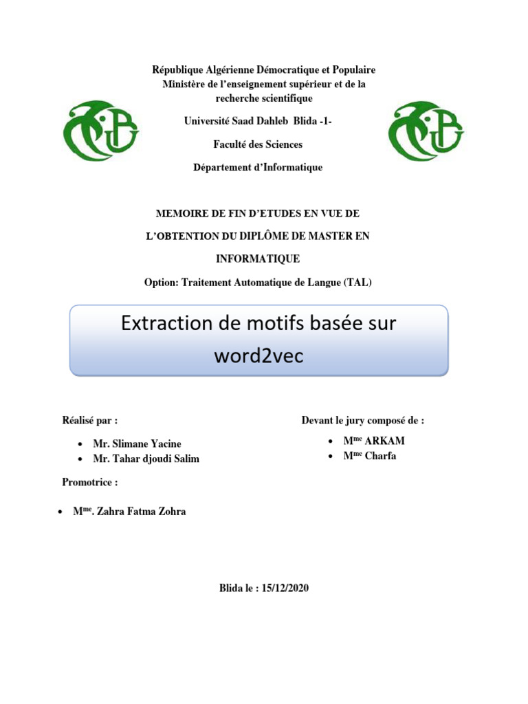 Slimane Yacine Et Tahar Djoudi Salim | PDF