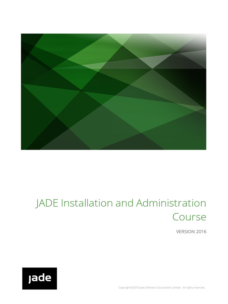JADE Installation and Administration Course Overvi 240105 160004 | PDF