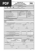 Bir Form 1905 New Version | PDF | Receipt | Identity Document