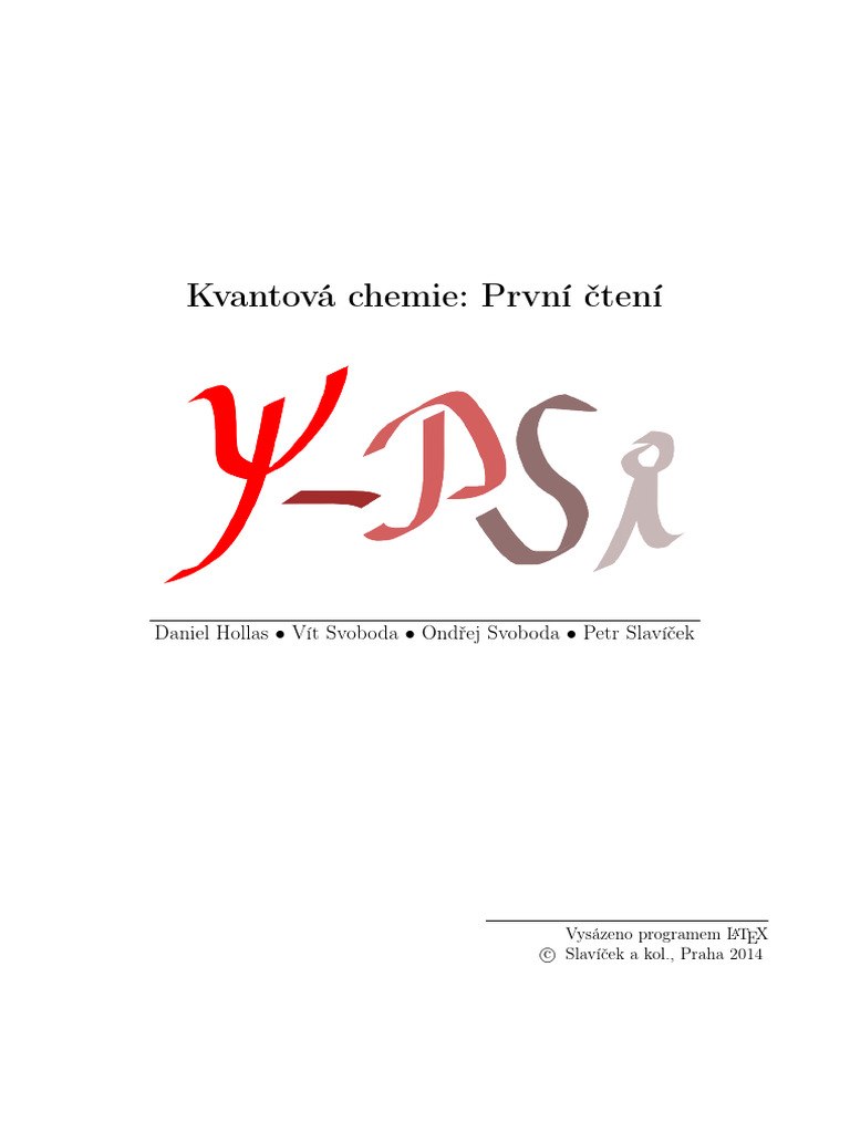 Kvantova Chemie 2revision | PDF