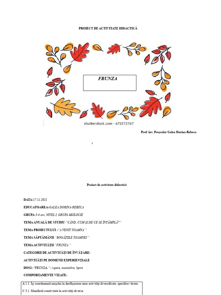 Proiect - Dos - Toamna 2 | PDF