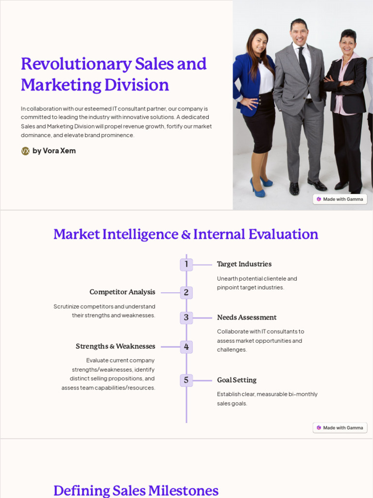Revolutionary Sales and Marketing Division | PDF | Sales | Marketing