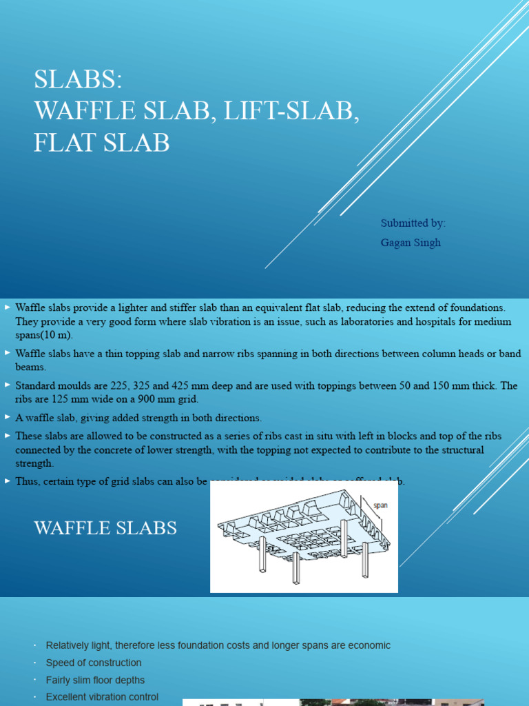 Waffle, Lift and Flat Slab | PDF