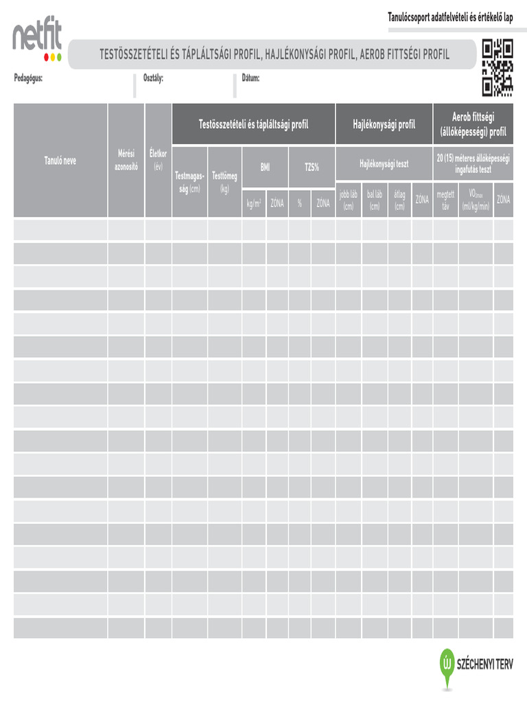 NETFIT Adatlap | PDF