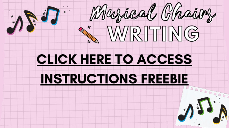 Musical Chairs Writing Instructions | PDF