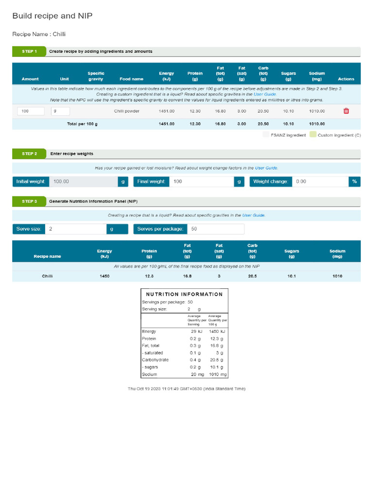 Chilli-Powder Report | PDF