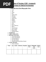 Clinical Diary Format | PDF | Medical Diagnosis | Nursing
