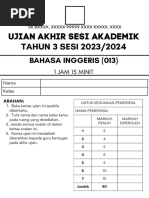 Uasa English Exam Paper Y2 | PDF | Architectural Design | Architecture