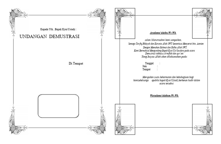 Undangan Khotmil Quran | PDF