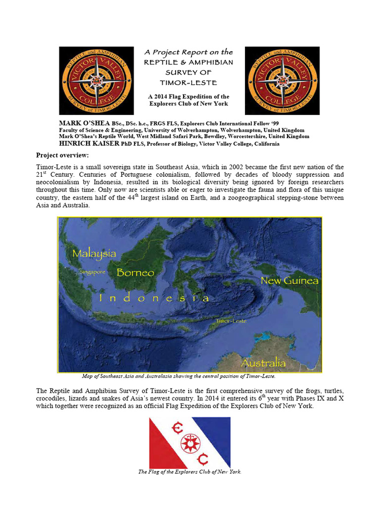 The Explorers Club 2014 Flag Report Rept | PDF