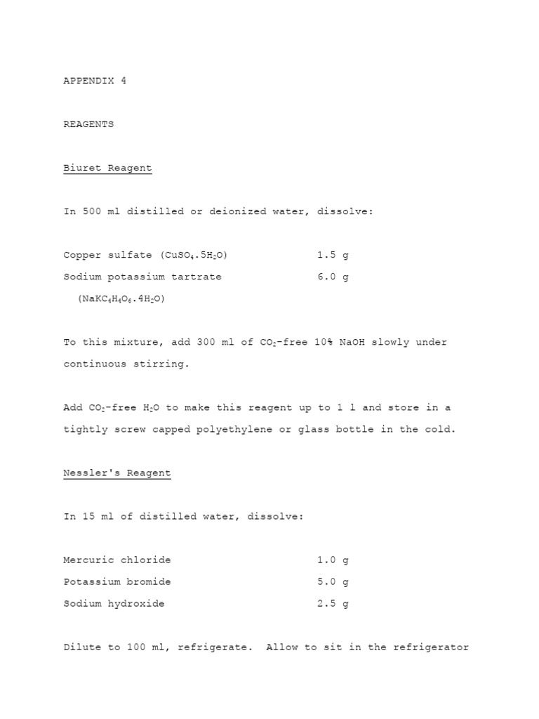 Appendix 4 | PDF | Sodium Hydroxide | Ph