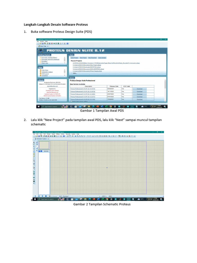 Langkah Desain Dan Simulasi Proteus | PDF | Game & Aktivitas | Teknologi & Rekayasa